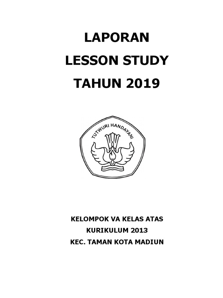 Laporan Lesson Study SDN 01 Taman | PDF