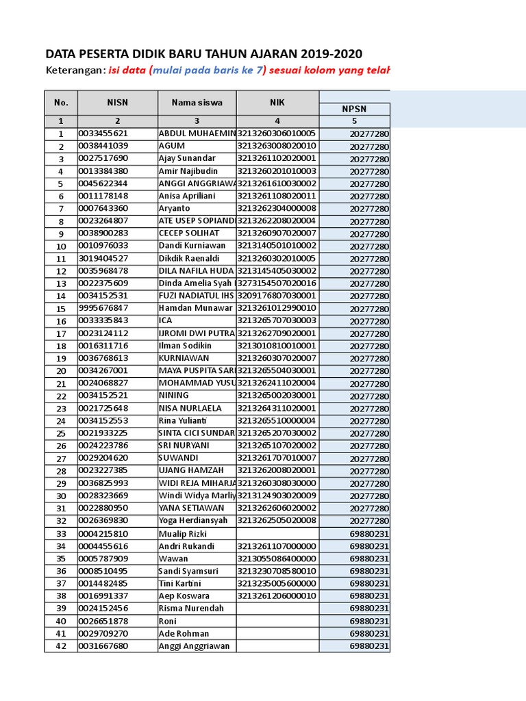 Form PPDB 2019 | PDF