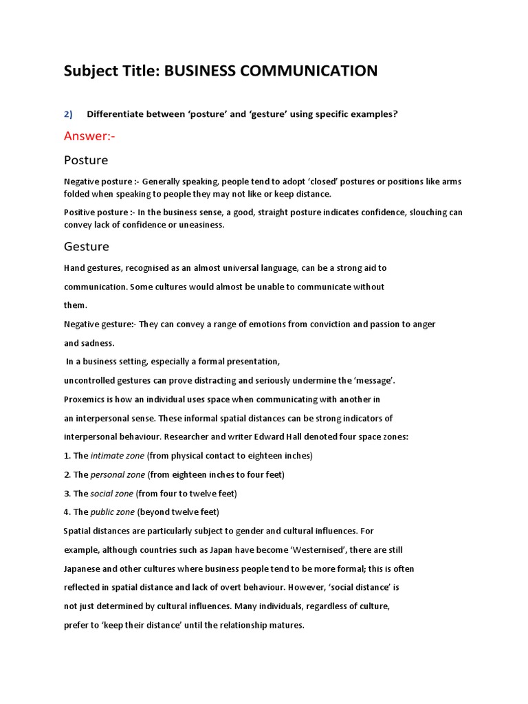Business Communication Answer Sheet | PDF | Persuasion | Negotiation