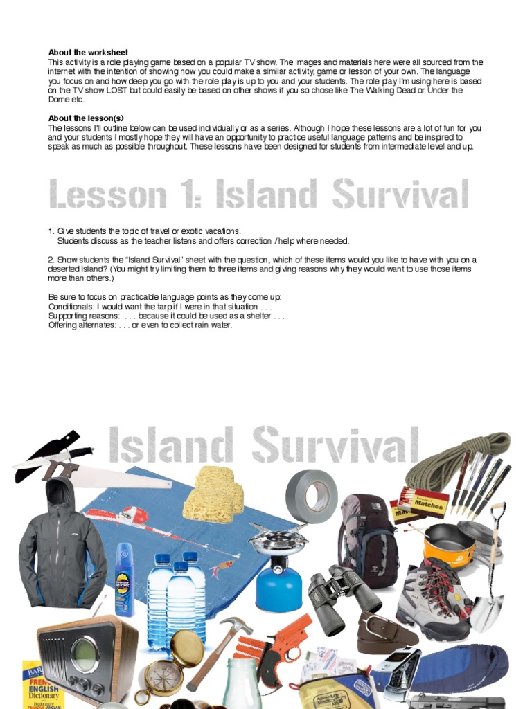 Island Survival Game PDF | PDF | Smuggling | Nature