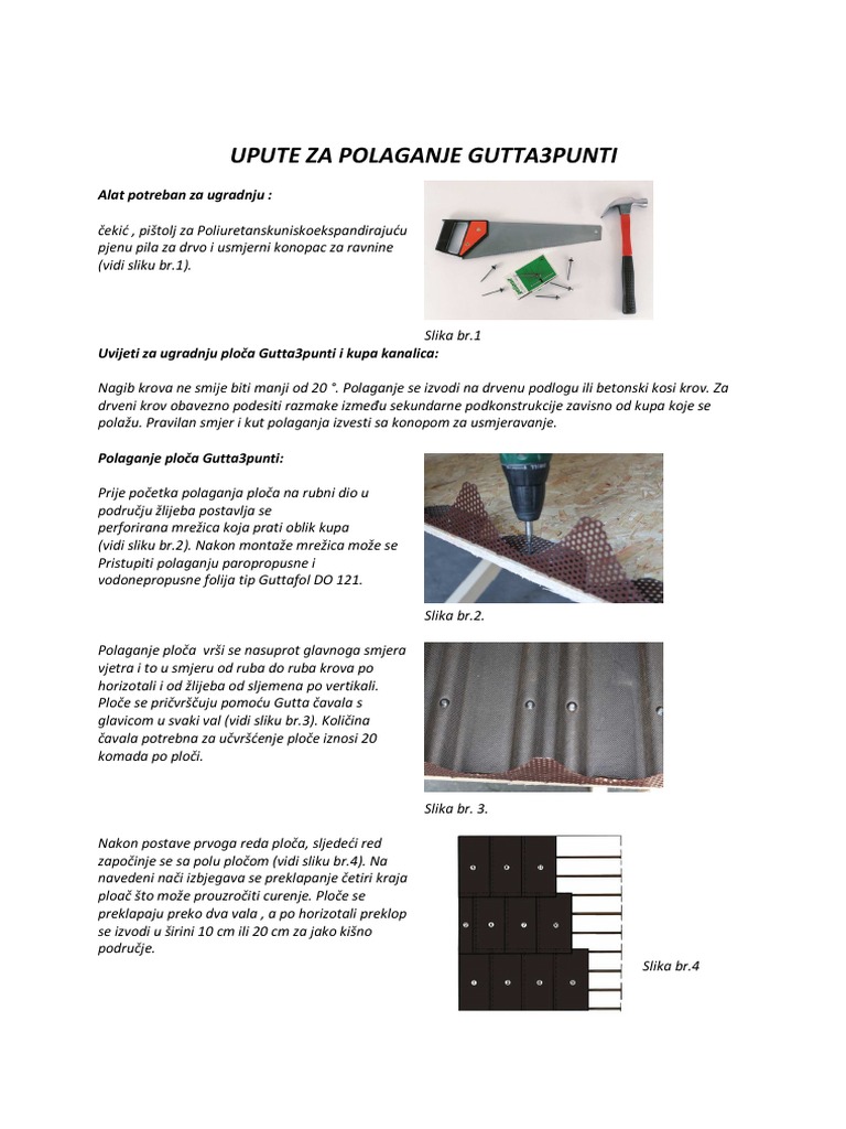 Upute Za Polaganje Gutta3punti | PDF