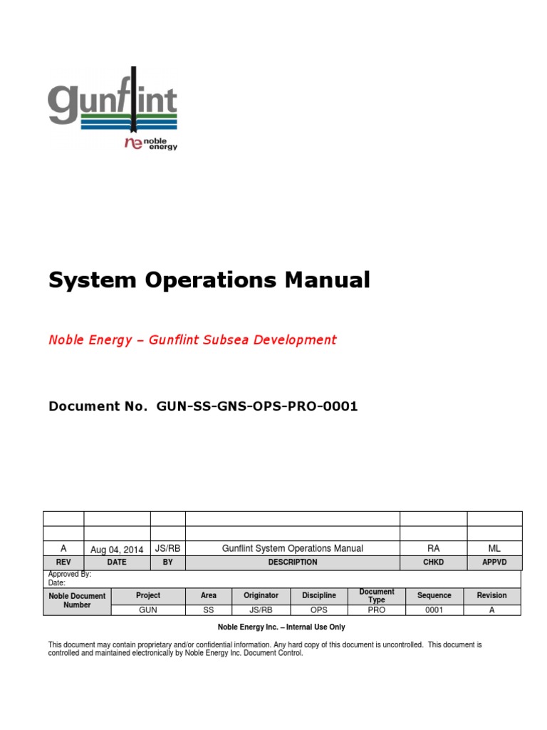 System Operating Manual | PDF | Petroleum Reservoir | Magnesium