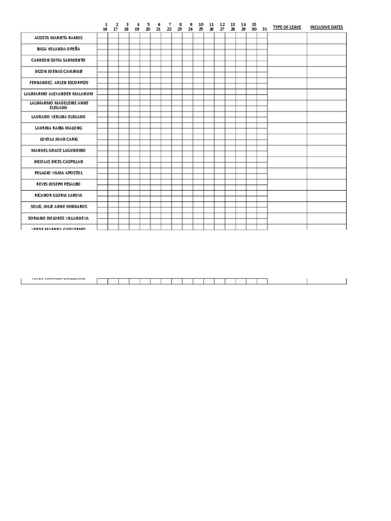 Leave Monitoring | PDF