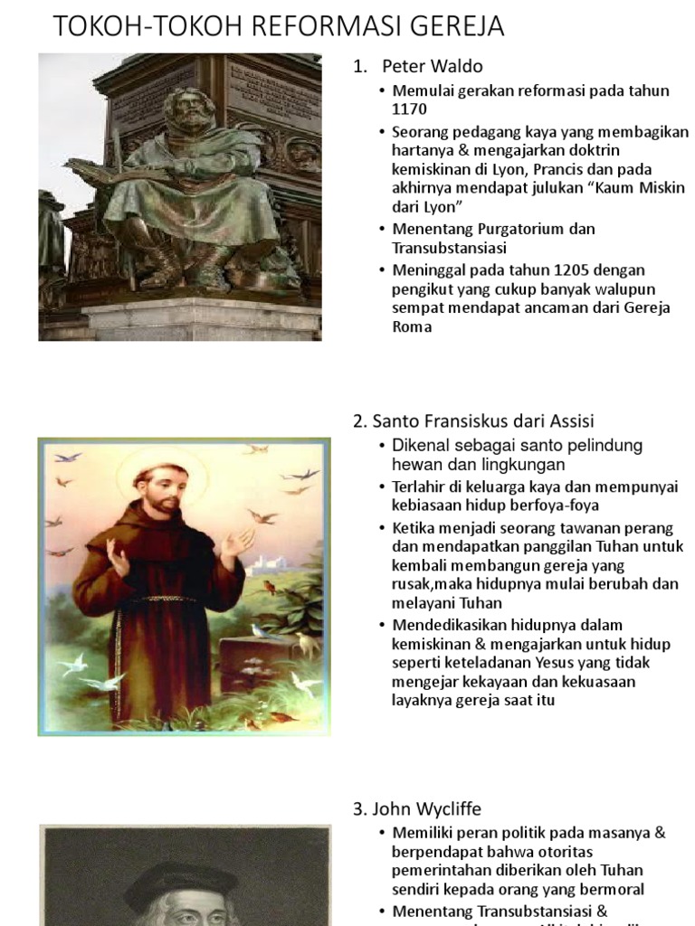 Tokoh-Tokoh Reformasi Gereja | PDF