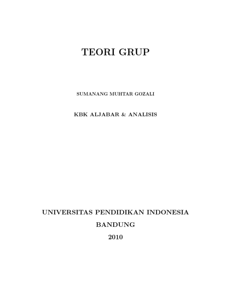 Teori Grup | PDF