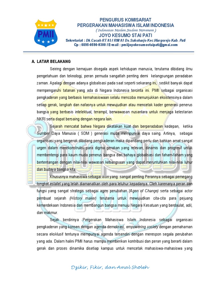 Proposal Mapaba Raya | PDF