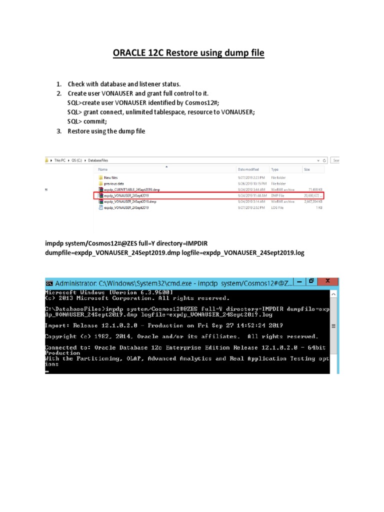 How To Load Data From Oracle Crash Dump File To Oracle Database? – TMBI