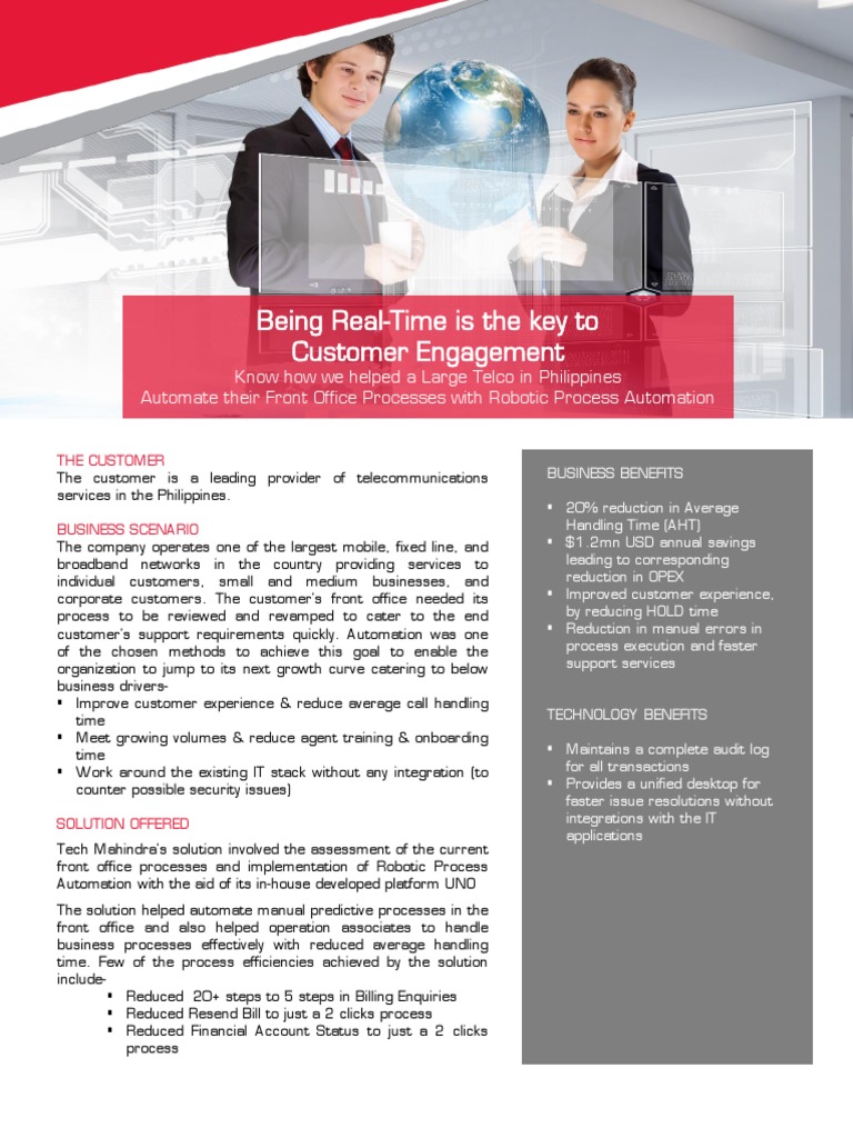 Telco RPA Boosts Efficiency & Savings | PDF | Automation | Business Process