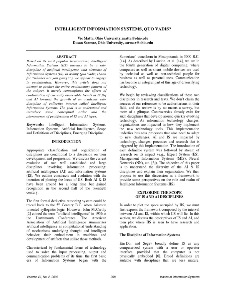 Intelligent Information Systems | PDF | Artificial Intelligence ...
