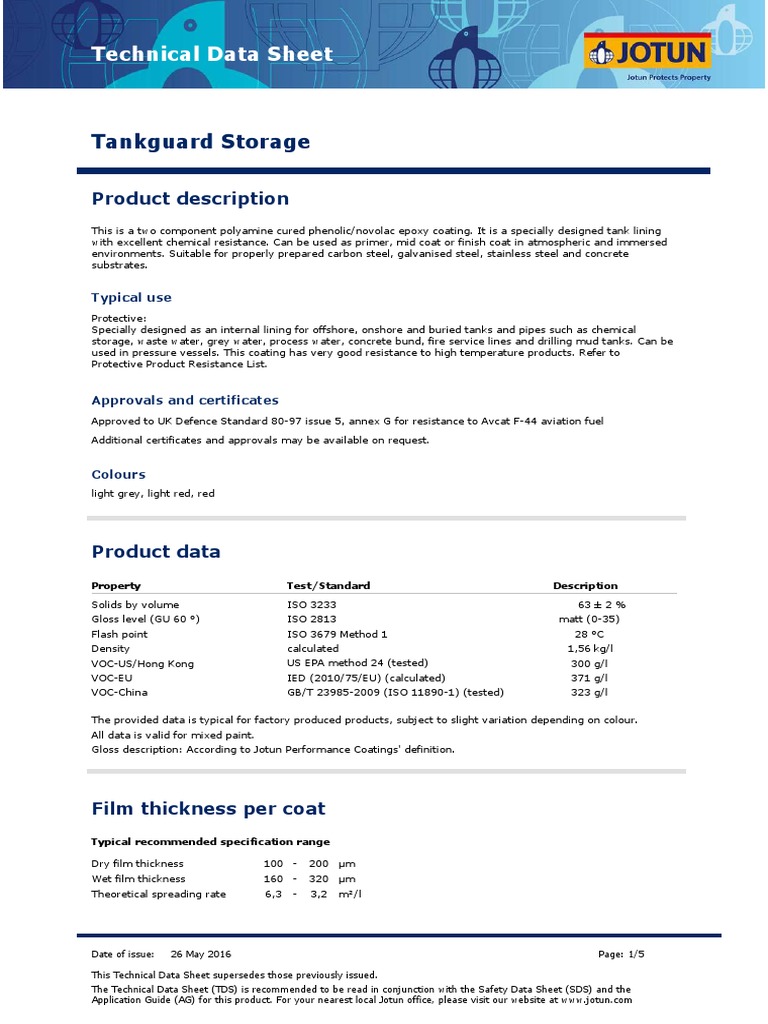 Tankguard Storage | PDF | Abrasive | Epoxy
