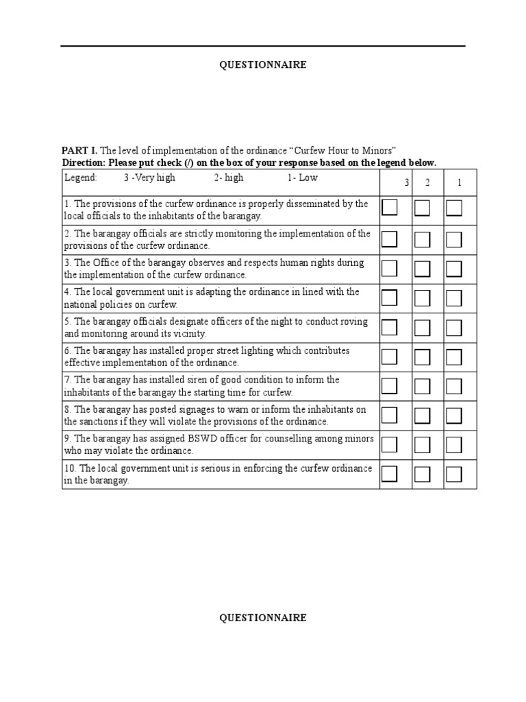 Questionnaire 2 | PDF | National Security | Government And Personhood