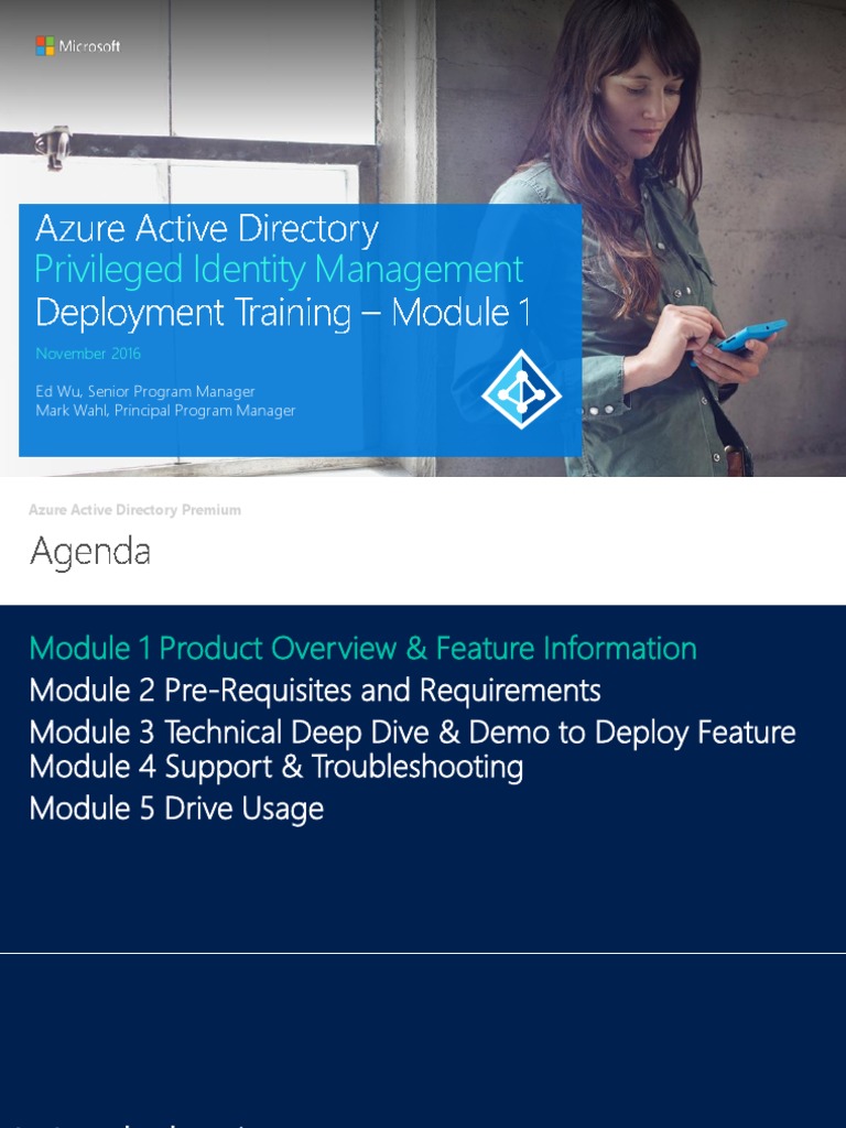 Azure Active Directory - PIM Deployment Training - Module 1 Vfinal ...