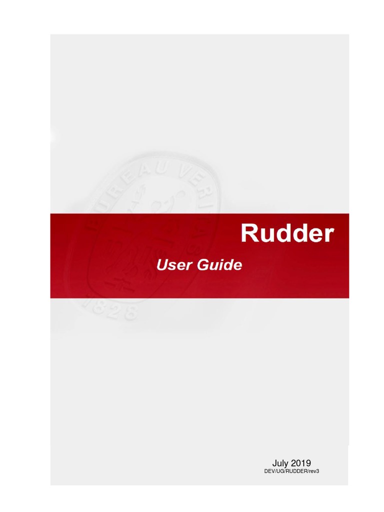 BV Rudder - UserGuide | PDF | Ships | Menu (Computing)