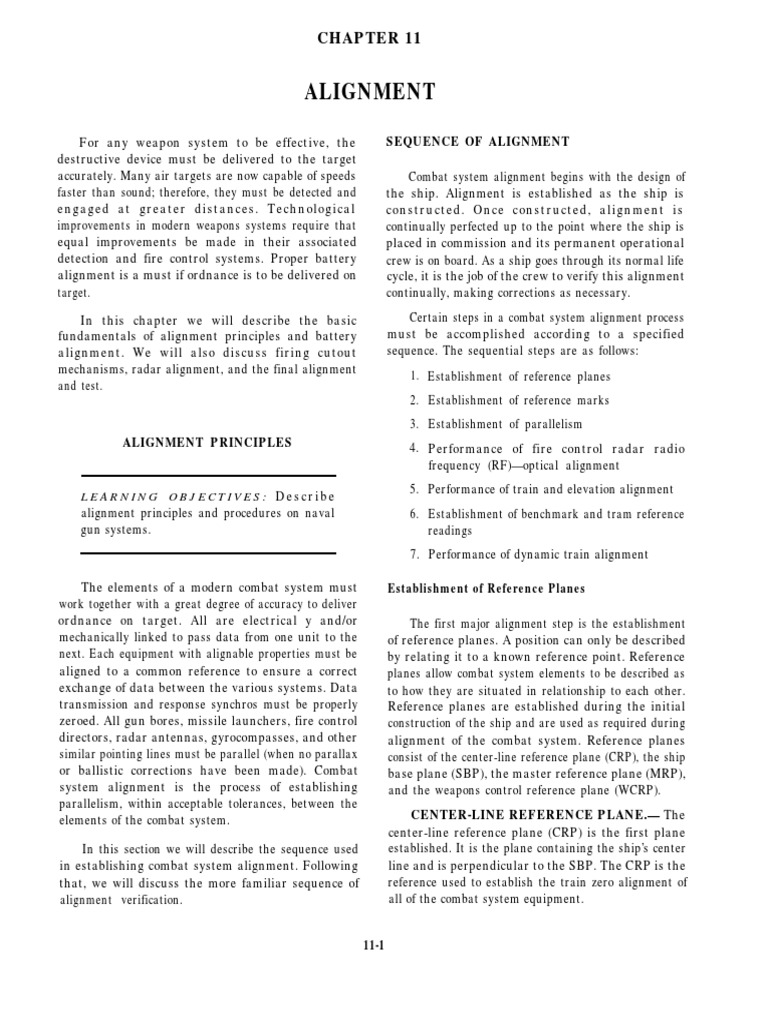 Alignment PDF | PDF | Fire Control System | Radar