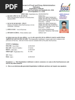 Foscos Fssai Declaration 12 Lakhs | PDF