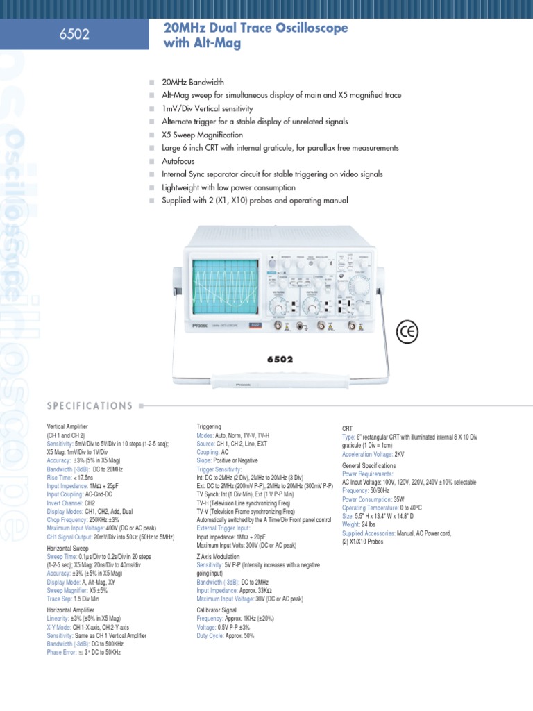 Protek 6502 | PDF | Electricity | Electrical Engineering