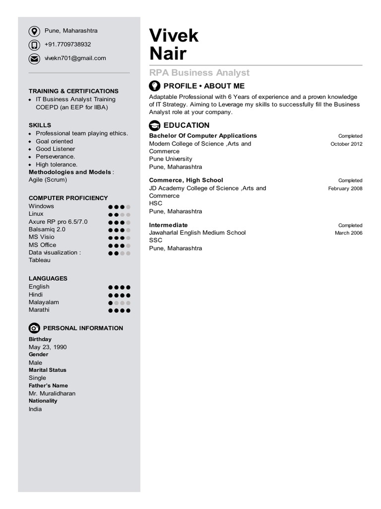 Vivek Resume | PDF | Automation | Software