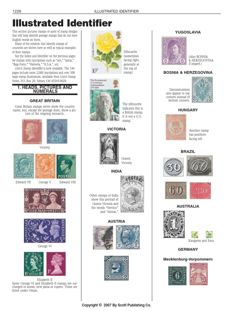 Scott Illustrated Identifier PDF | PDF | Postage Stamp | Japan