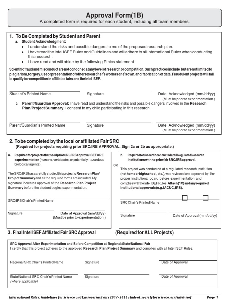 Intel ISEF | PDF | Institutional Review Board | Applied Ethics