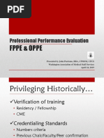 Oppe Fppe Toolkit | PDF | Physician | Evaluation