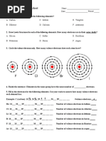 Lewis-Dot-Diagram-Worksheet - With Answers | PDF | Chemical Elements ...