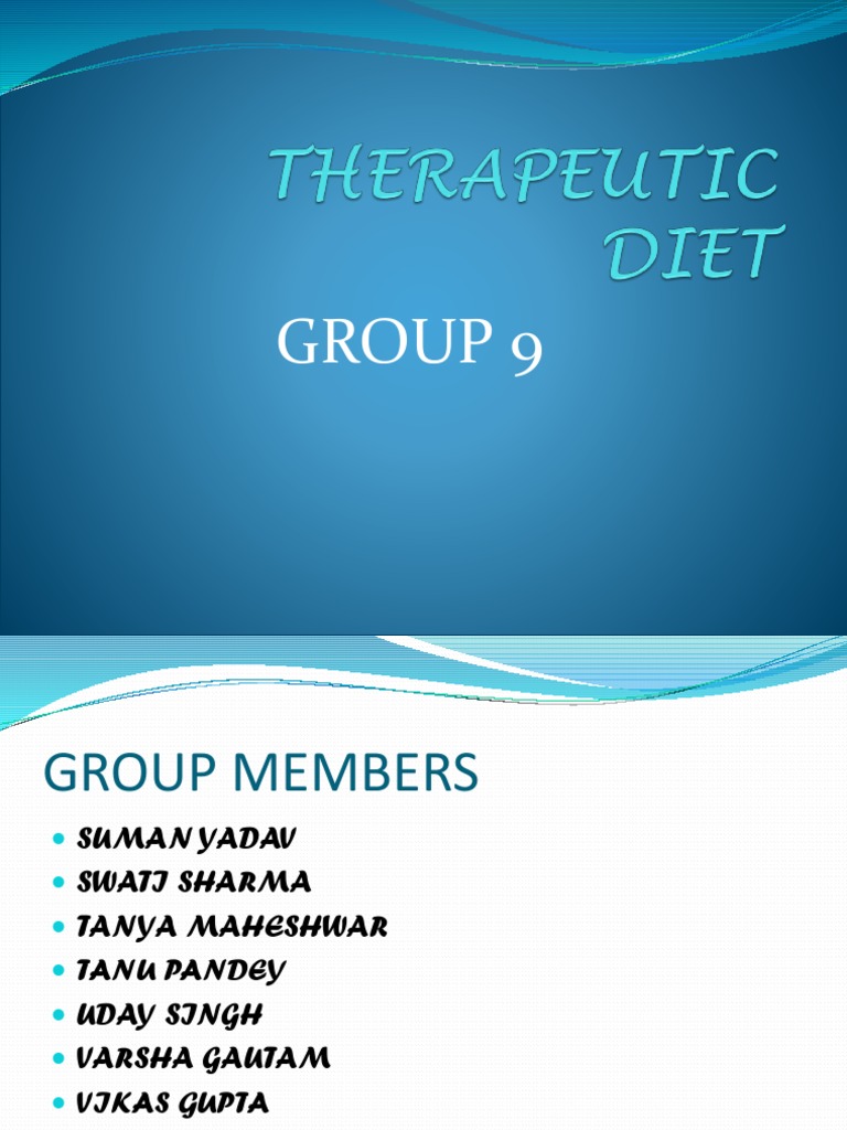 Therapeutic Diet Guide | PDF | Hypertension | Diabetes