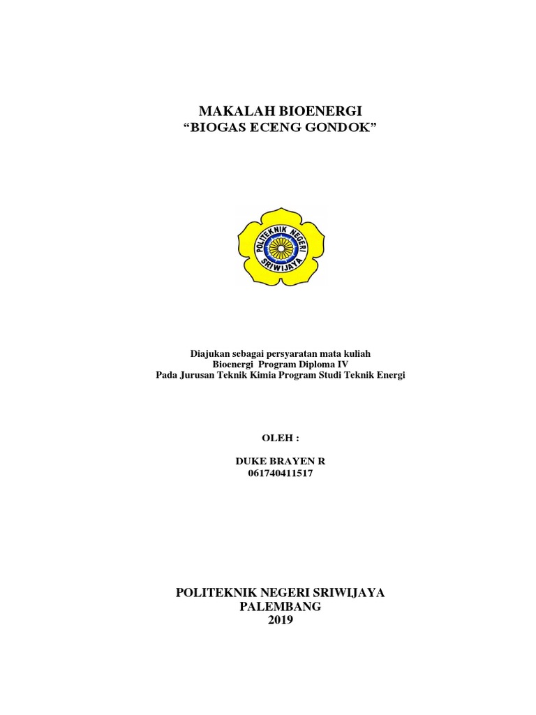 Biogas Eceng Gondok | PDF
