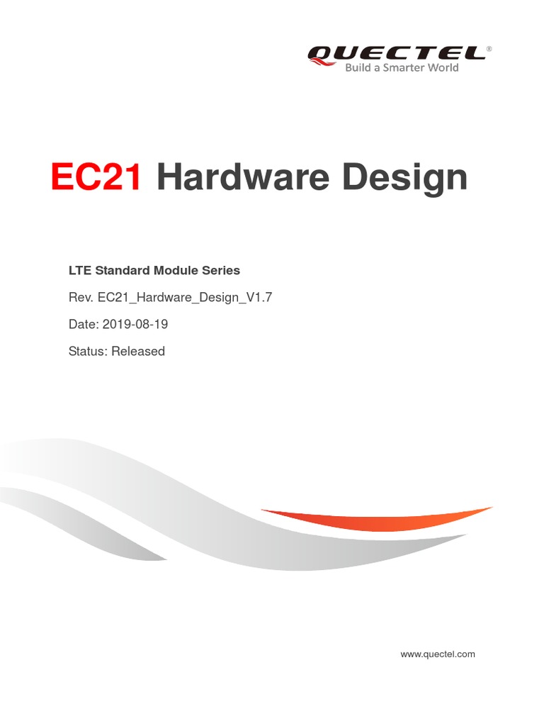 Quectel EC21 Hardware Design V1.7 | PDF | Cellular Network | Electrical ...