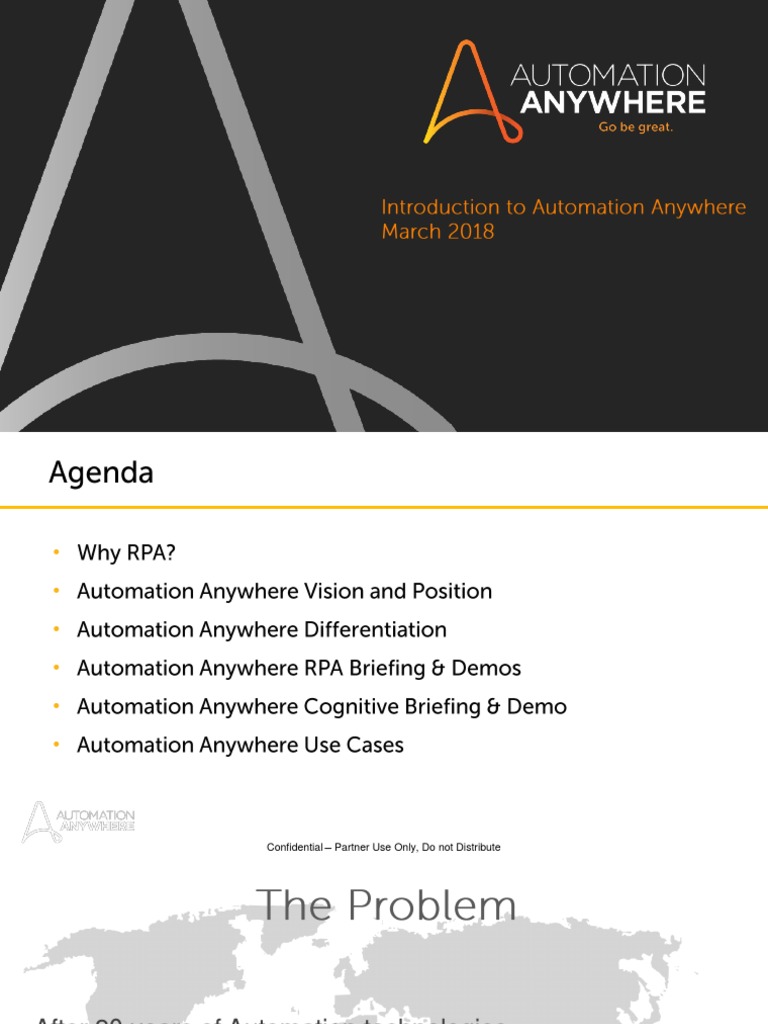 Automation Anywhere Overview Presentation | PDF | Automation | Receipt