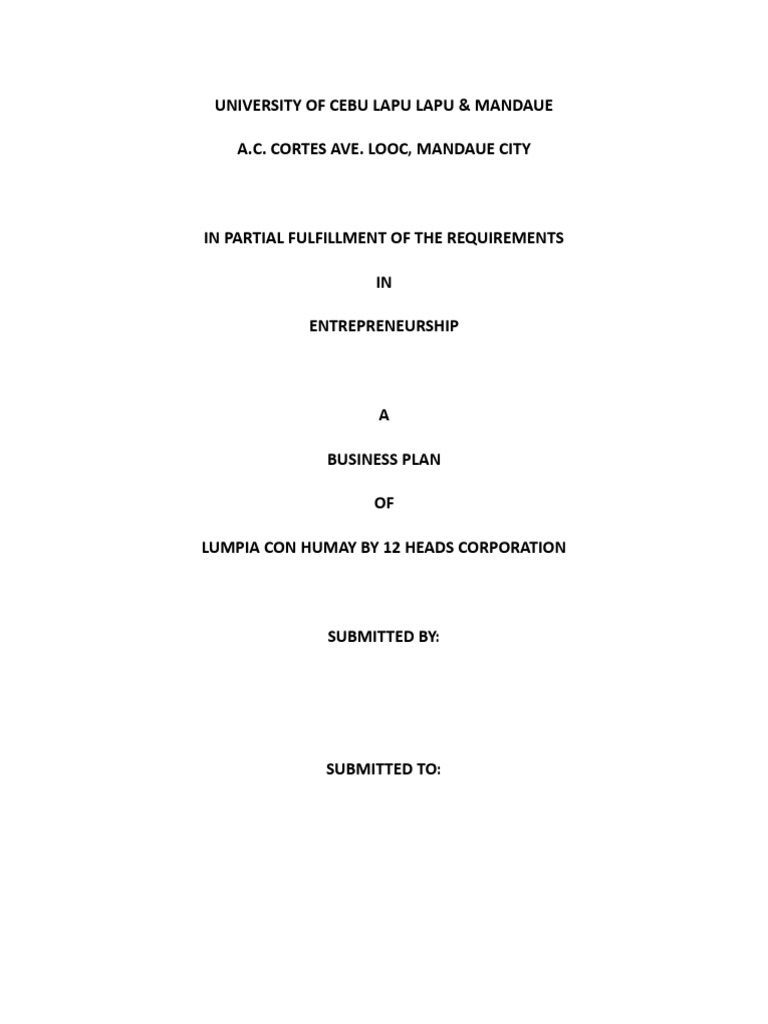 Entrep Template | PDF | Marketing Strategy | Product (Business)