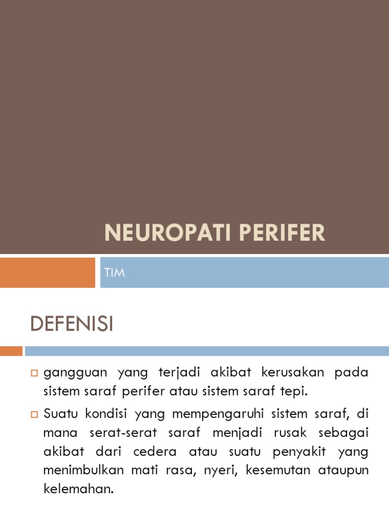 Neuropati Perifer | PDF