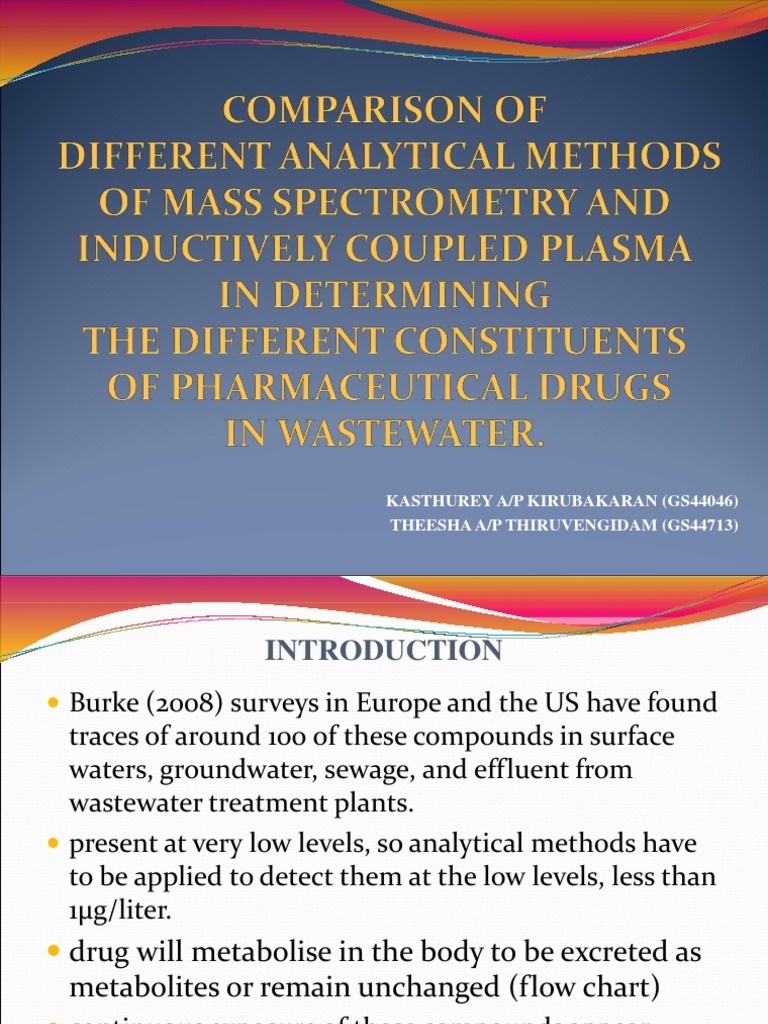 Analytical Techniques Presentation Pdf Liquid Chromatography Mass