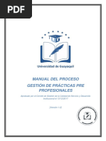 Manual Practicas Pre Profesionales Gestor | PDF
