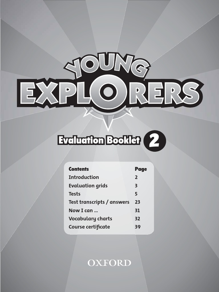 Young Explorers Evaluation Booklet 2 | PDF | Vocabulary | Human ...