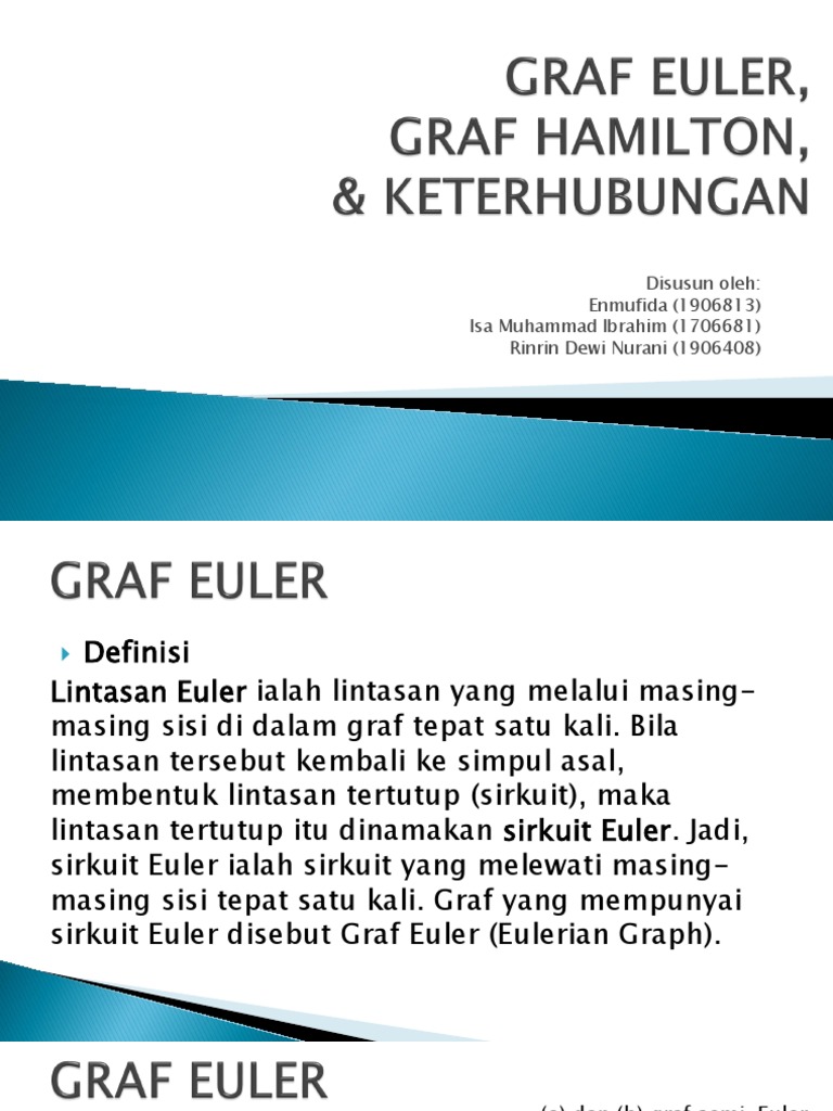 Graf Euler, Graf Hamilton, & Keterhubungan | PDF