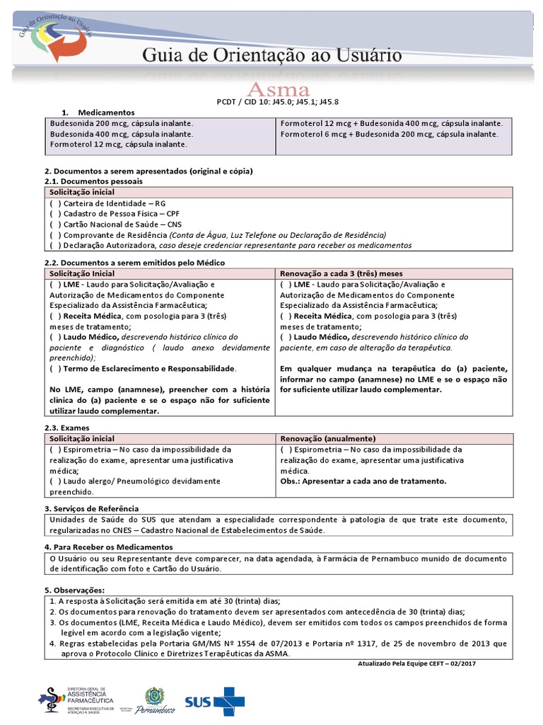 Asma PCDT PDF | PDF | Farmacêutico | Asma