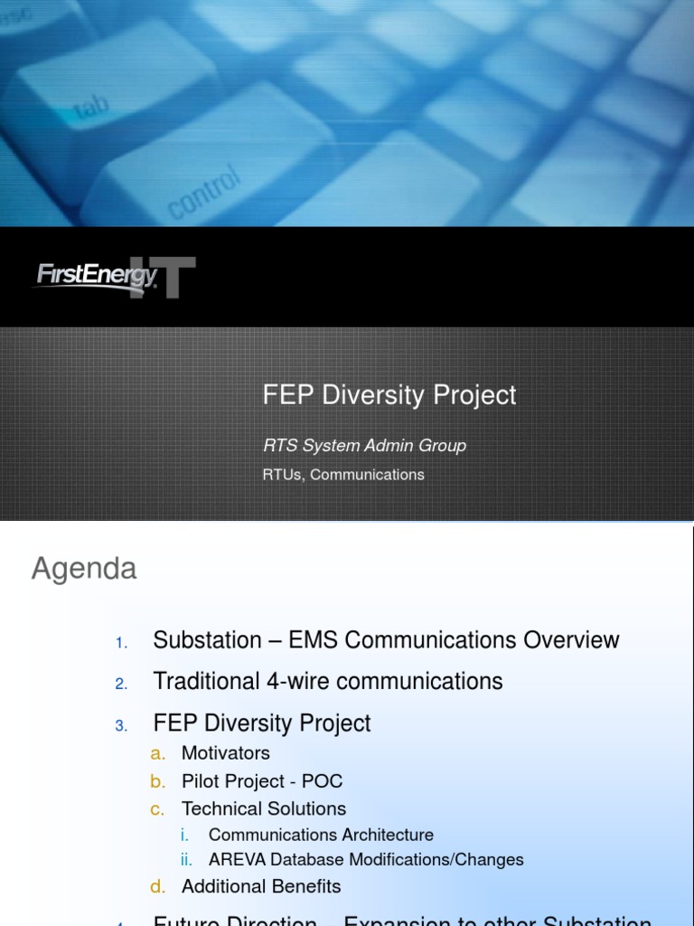 08 FE - FEP Diversity Presentation | PDF | Network Switch | Scada
