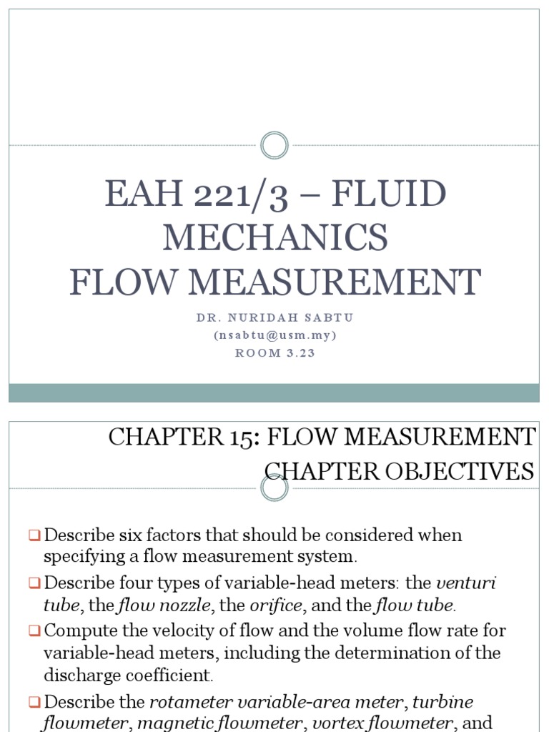 Flow Measurement Fundamentals: An Introduction to Common Flowmeter ...