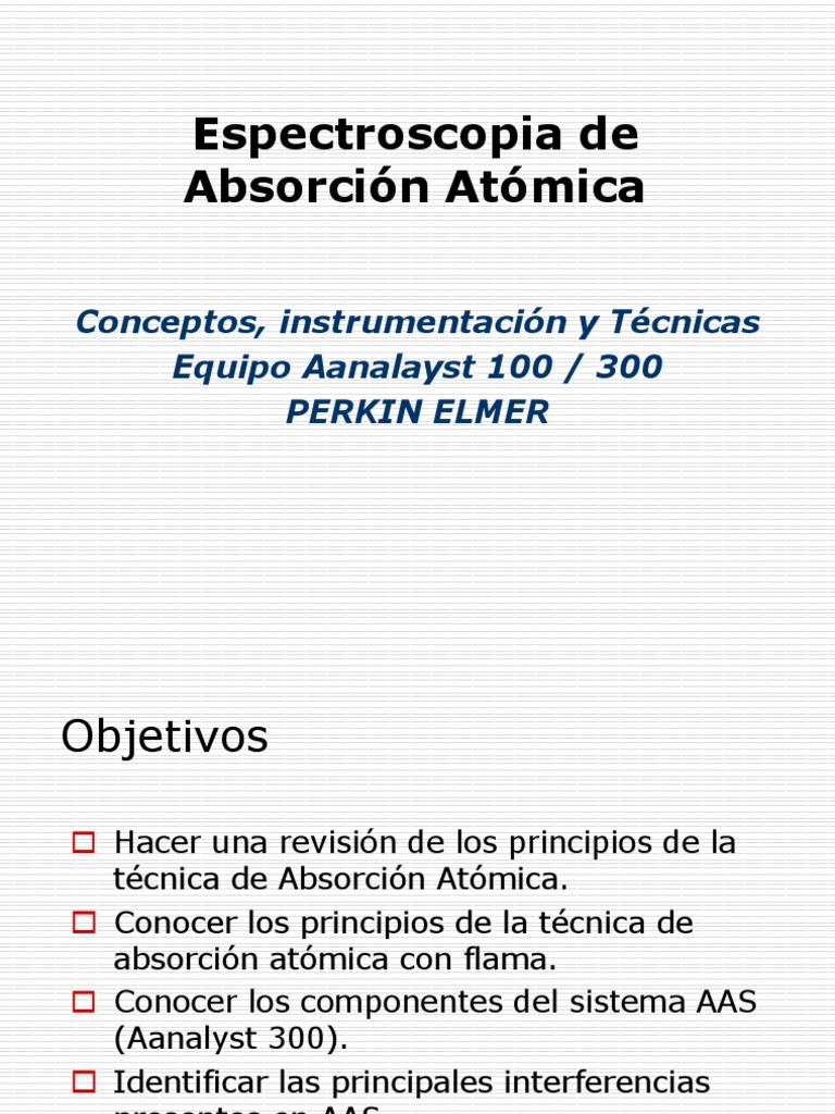 ABSORCION - ATOMICA - AA300 A | PDF | Línea espectral | Espectroscopia