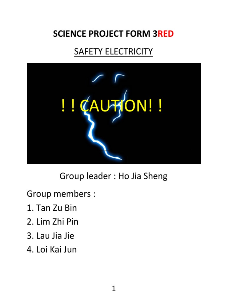 Science Project Form 3red | PDF | Burn | Electricity