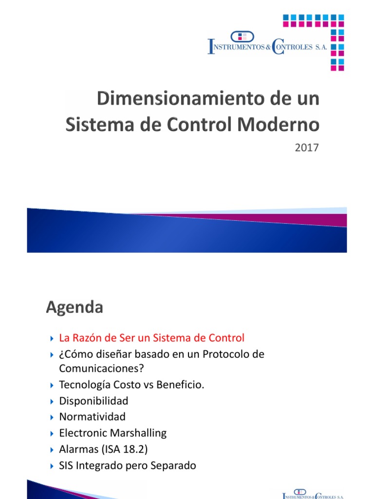 Dimensionamiento de Un Sistema de Control Moderno PDF | PDF | Fibra óptica | Redes de computadoras