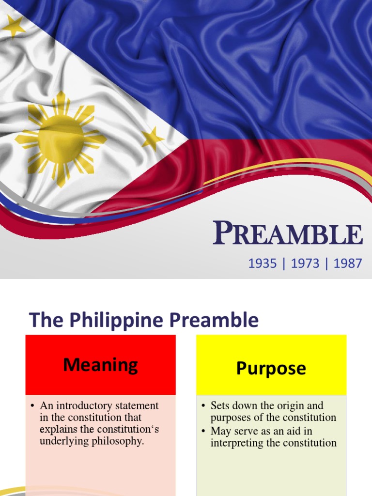 Preamble | PDF | Common Good | Constitution