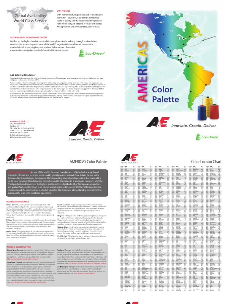 Americas Color Palette PDF | PDF | Color | Retail