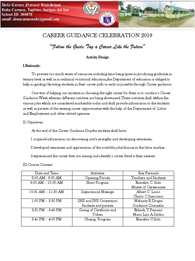 Narrative Report in Career Guidance | PDF | Behavior Modification | Cognition