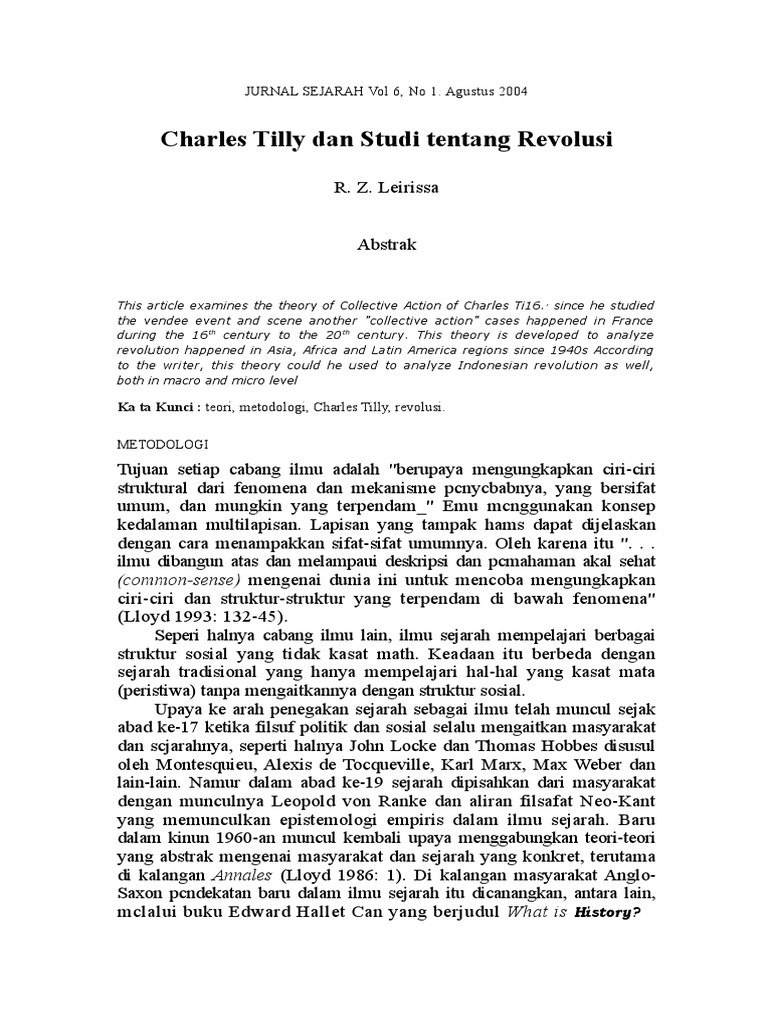 Charles Tilly Dan Revolusi Sosial | PDF