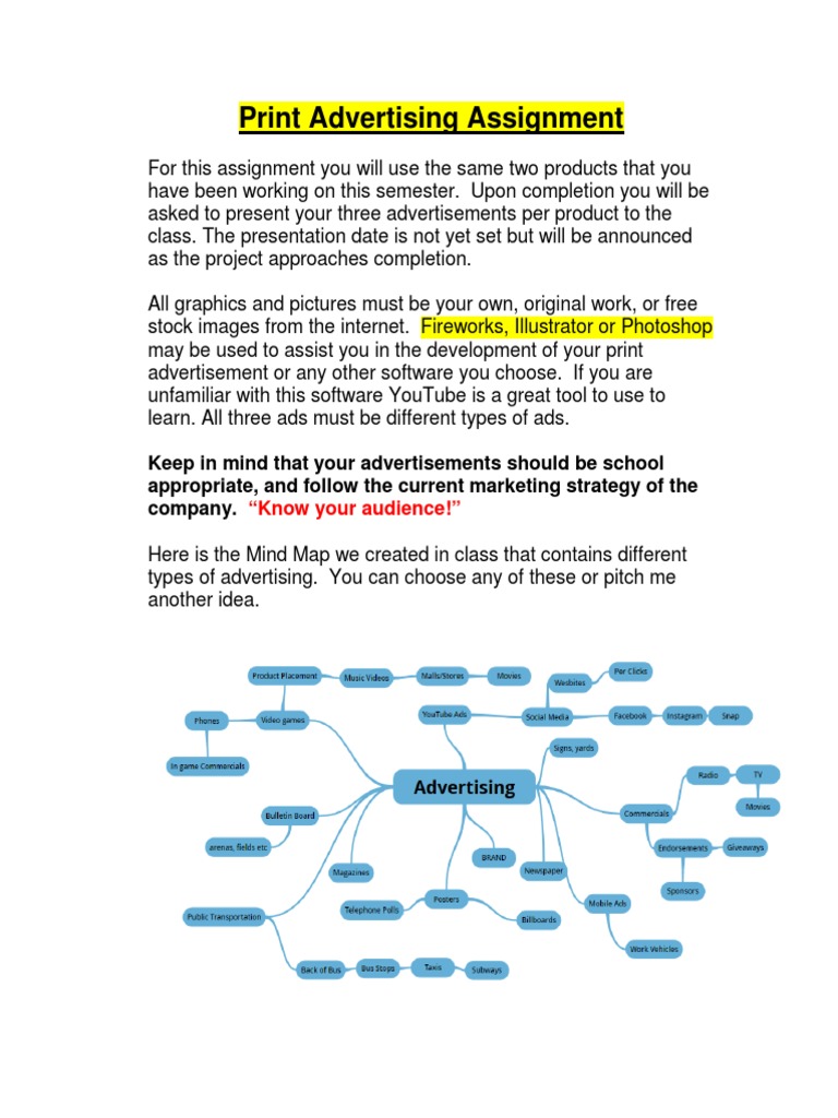 Print Ad Assignment 2 | PDF
