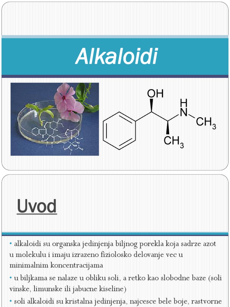 Alkaloidi | PDF