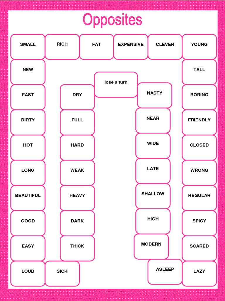 Board Game-Adjectives | PDF