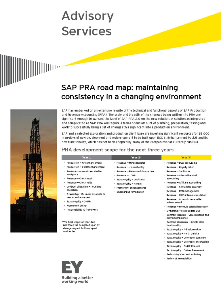 EY-SAP PRA Roadmap | PDF | Sap Se | Royalty Payment