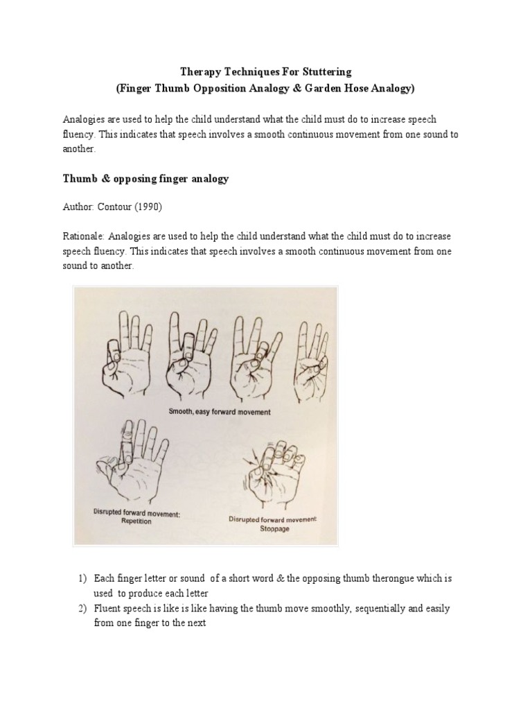 Therapy Techniques For Stuttering | PDF